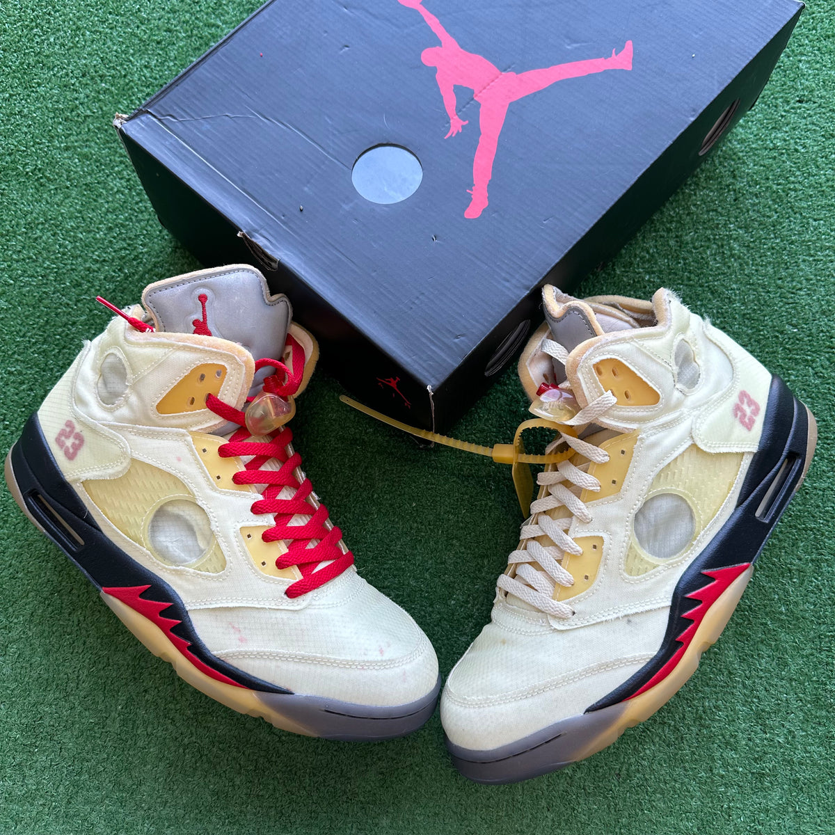 Jordan Off White Sail 5s Size 12 – My Cuzin Vintage